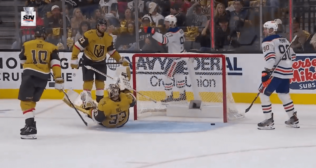 Edmonton Oilers strike it rich in a Game 1 rally to beat the Vegas ...