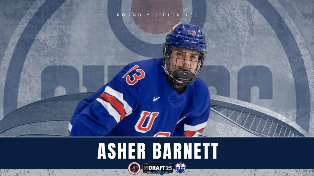 Getting to know the Edmonton Oilers fifth-round pick Asher Barnett ...
